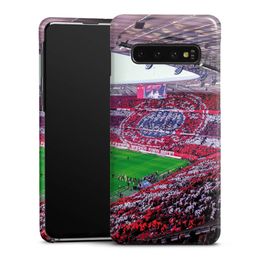 DeinDesign Galaxy S10 Handy Premium Case Smartphone Handyh&uuml;lle Schutzh&uuml;lle gl&auml;nzend Stadium Fcb Fc Bayern M&uuml;nchen Premium Case