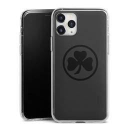 DeinDesign iPhone 11 Pro Max Handy Silikon H&uuml;lle Case transparent Handyh&uuml;lle Official Licensed Product Spvgg Greuther F&uuml;rth Clover Silikon Case