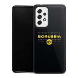 DeinDesign Galaxy A53 5G Handy Gallery Case Handyh&uuml;lle 9H Geh&auml;rtetes Glas R&uuml;ckseite H&uuml;lle Bvb Official Licensed Product Borussia Dortmund Gallery Case