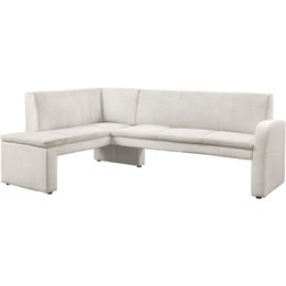 Eckbank, B:245cm H:88cm T:156cmbeige, exxpo - SOFA FASHION, Samtvelour (Zusammensetzung: 100% PES), Esszimmer, Sitzb&auml;nke, "Cortado, elegant und