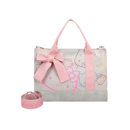 Damen Shopper "Hello Kitty fritzi Tote Bag Canvas Limited Outline", Fritzi aus Preussenpale cat, 55% Baumwolle, 45% Polyester, gemustert, Taschen,