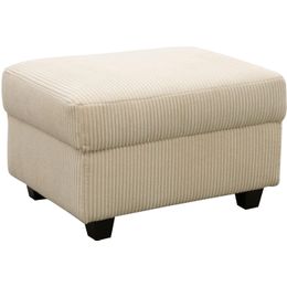 Hocker OTTO HOME, B:67cm H:42cm T:52cmcreme, 90% Polyester, 10% Nylon, Wohnzimmer, Hocker, "Faxe", Polsterhocker passend zum Sofa, Breite 67 cm,