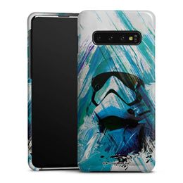 DeinDesign Galaxy S10 Handy Premium Case Smartphone Handyh&uuml;lle Schutzh&uuml;lle gl&auml;nzend Colourful Stormtrooper Star Wars Premium Case