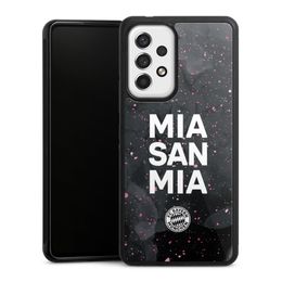 DeinDesign Galaxy A53 5G Handy Gallery Case Handyh&uuml;lle 9H Geh&auml;rtetes Glas R&uuml;ckseite H&uuml;lle Mia San Mia Fc Bayern M&uuml;nchen Girl Style Gallery Case