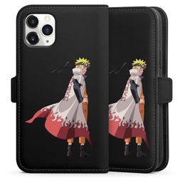 DeinDesign iPhone 11 Pro Handy Klapph&uuml;lle Handyh&uuml;lle aus Kunst Leder schwarz Flip Case Sensei Naruto Shippuden Hokage Sideflip mit Lasche