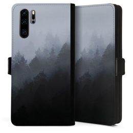 DeinDesign Huawei P30 Pro Handy Klapph&uuml;lle Handyh&uuml;lle aus Kunst Leder schwarz Flip Case Tree Nature Kunst Sideflip mit langer Lasche