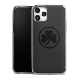 DeinDesign iPhone 11 Pro Handy Slim Case Silikon Handyh&uuml;lle transparent H&uuml;lle extra d&uuml;nn Official Licensed Product Clover Spvgg Greuther F&uuml;rth Silikon Slim Case