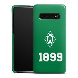 DeinDesign Galaxy S10 Handy Premium Case Smartphone Handyh&uuml;lle Schutzh&uuml;lle gl&auml;nzend Sv Werder Bremen Official Licensed Product Statement Premium Case