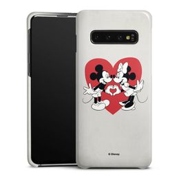 DeinDesign Galaxy S10 Handy Premium Case Smartphone Handyh&uuml;lle Schutzh&uuml;lle gl&auml;nzend Disney Heart Premium Case