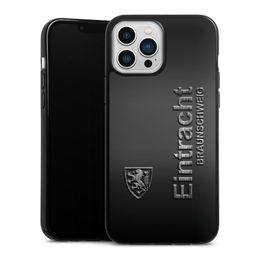 DeinDesign iPhone 13 Pro Max Handy Silikon H&uuml;lle Case schwarz Handyh&uuml;lle Logo Eintracht Braunschweig Official Licensed Product