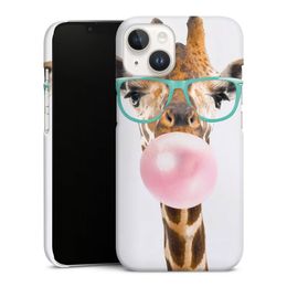 DeinDesign iPhone 14 Handy Premium Case Smartphone Handyh&uuml;lle Schutzh&uuml;lle matt Giraffe Animals Glasses Premium Case