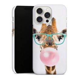 DeinDesign iPhone 15 Pro Max Handy Premium Case Smartphone Handyh&uuml;lle Schutzh&uuml;lle matt Giraffe Animals Glasses Premium Case