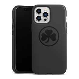 DeinDesign iPhone 13 Pro Max Handy Panzer Handyh&uuml;lle robuste Outdoor H&uuml;lle Schutzh&uuml;lle gl&auml;nzend Official Licensed Product Spvgg Greuther F&uuml;rth Clover Tough Case