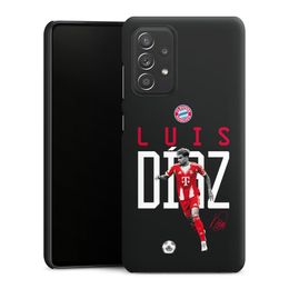 DeinDesign Galaxy A52s 5G Handy Premium Case Smartphone Handyh&uuml;lle Schutzh&uuml;lle matt Official Licensed Product Luis Diaz Fc Bayern M&uuml;nchen Premium Case