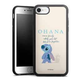 DeinDesign iPhone SE (2020) Handy Gallery Case Handyh&uuml;lle 9H Geh&auml;rtetes Glas R&uuml;ckseite H&uuml;lle Disney Official Licensed Product Lilo & Stitch Gallery Case