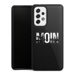 DeinDesign Galaxy A53 5G Handy Gallery Case Handyh&uuml;lle 9H Geh&auml;rtetes Glas R&uuml;ckseite H&uuml;lle Official Licensed Product Hsv Hamburger Sv Gallery Case