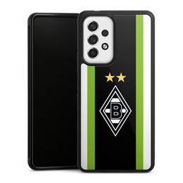 DeinDesign Galaxy A53 5G Handy Gallery Case Handyh&uuml;lle 9H Geh&auml;rtetes Glas R&uuml;ckseite H&uuml;lle Logo Borussia M&ouml;nchengladbach Gladbach Gallery Case