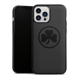 DeinDesign iPhone 13 Pro Max Handy Silikon H&uuml;lle Case schwarz Handyh&uuml;lle Official Licensed Product Spvgg Greuther F&uuml;rth Clover