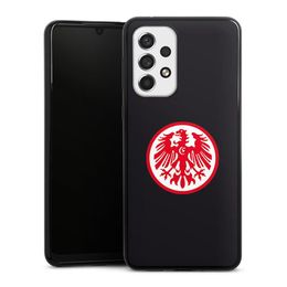DeinDesign Galaxy A33 5G Handy Slim Case extra d&uuml;nn Silikon Handyh&uuml;lle schwarz H&uuml;lle Sge Eintracht Frankfurt Logo Silikon Slim Case