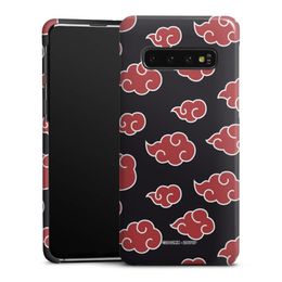 DeinDesign Galaxy S10 Handy Premium Case Smartphone Handyh&uuml;lle Schutzh&uuml;lle gl&auml;nzend Akatsuki Official Licensed Product Naruto Shippuden Premium Case