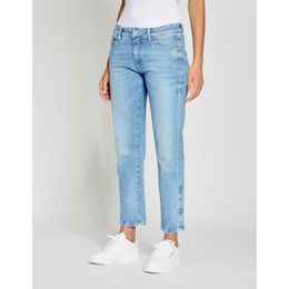 Gang Damen Boyfriend-Jeans "94NADIA cropped", blau, Gr. 33, unifarben, 90% Baumwolle, 4% Elasthan, 6% Polyester, Jeans, im 5-Pocket-Style