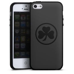 DeinDesign iPhone SE (2016-2019) Handy Silikon H&uuml;lle Case schwarz Handyh&uuml;lle Official Licensed Product Clover Spvgg Greuther F&uuml;rth