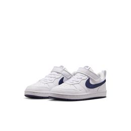 Nike Sportswear M&auml;dchen Sneaker "Court Borough Low Brand (PS)", Gr. 33wei&szlig;, midnight navy, Synthetik, Schuhe, Design auf den Spuren des Air Force 1