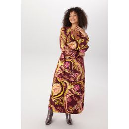 ANISTON PLUS Damen Jerseykleidbunt, Gr. 48, Paisley, bedruckt, gemustert, Jersey, Obermaterial: 95% Viskose, 5% Elasthan, Kleider, mit Paisley-Druck