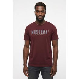 Mustang Herren T-Shirt "MU-Alex"port royal, Gr. XXL, bedruckt, Jersey, Obermaterial: 100% Baumwolle, Shirts, plakativ bedruckt