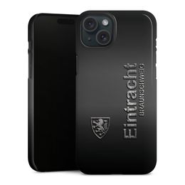 DeinDesign iPhone 15 Plus Handy Premium Case Smartphone Handyh&uuml;lle Schutzh&uuml;lle gl&auml;nzend Logo Eintracht Braunschweig Official Licensed Product Premium Case