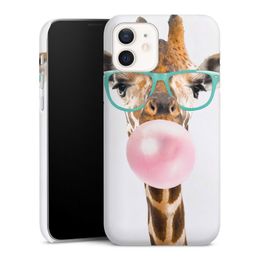 DeinDesign iPhone 12 Handy Premium Case Smartphone Handyh&uuml;lle Schutzh&uuml;lle matt Giraffe Animals Glasses Premium Case