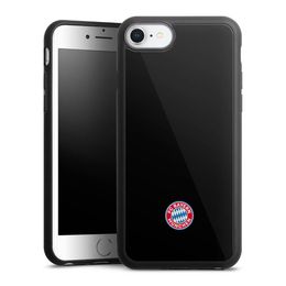 DeinDesign iPhone SE (2020) Handy Gallery Case Handyh&uuml;lle 9H Geh&auml;rtetes Glas R&uuml;ckseite H&uuml;lle Fc Bayern M&uuml;nchen Fcb Logo Gallery Case
