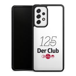 DeinDesign Galaxy A53 5G Handy Gallery Case Handyh&uuml;lle 9H Geh&auml;rtetes Glas R&uuml;ckseite H&uuml;lle 1. Fc N&uuml;rnberg 125 Jahre 1. Fcn Gallery Case