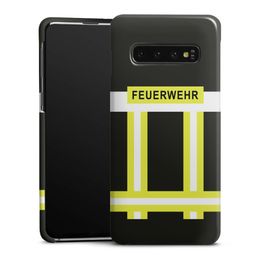 DeinDesign Galaxy S10 Handy Premium Case Smartphone Handyh&uuml;lle Schutzh&uuml;lle gl&auml;nzend Fire Fighters Job Fire Fighter Premium Case