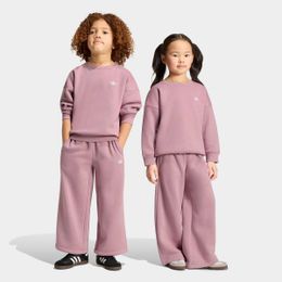 M&auml;dchen Trainingsanzug "LOCKER GESCHNITTENES SET,, MIT WEITEM BEIN"magic mauve, Gr. 128, adidas originals, Obermaterial: 70% Baumwolle, 30%