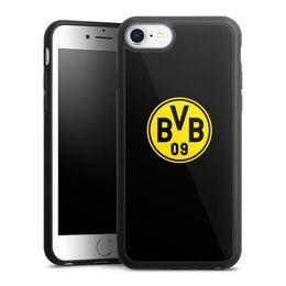 DeinDesign iPhone SE (2020) Handy Gallery Case Handyh&uuml;lle 9H Geh&auml;rtetes Glas R&uuml;ckseite H&uuml;lle Borussia Dortmund Logo Bvb Gallery Case