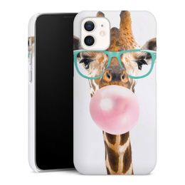 DeinDesign iPhone 12 mini Handy Premium Case Smartphone Handyh&uuml;lle Schutzh&uuml;lle matt Giraffe Animals Glasses Premium Case
