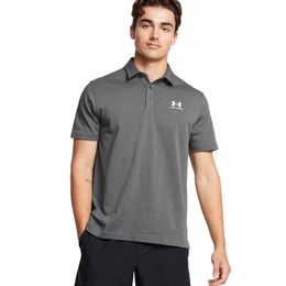 Under Armour Herren Poloshirt "UA ICON POLO"castlerock light heather, wei&szlig;, Gr. XL, unifarben, Jersey, Obermaterial: 60% Baumwolle, 40% Polyester,