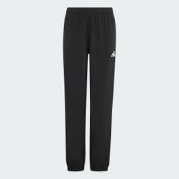 M&auml;dchen Sporthose "J SL STFD PT"schwarz,, Gr. 152, adidas Sportswear, Obermaterial: 100% Polyester, Hosen