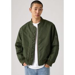 Levi's LEVI'S Herren Bomberjacke "MA-1 BOMBER", gr&uuml;n, Gr. M, unifarben, Web, Obermaterial: 100% Polyamid, Jacken