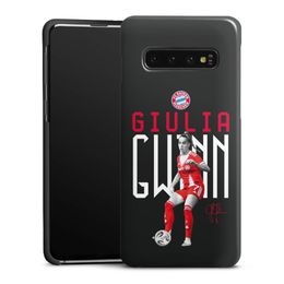 DeinDesign Galaxy S10 Handy Premium Case Smartphone Handyh&uuml;lle Schutzh&uuml;lle gl&auml;nzend Fc Bayern M&uuml;nchen Official Licensed Product Giulia Gwinn Premium Case