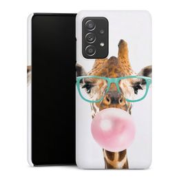 DeinDesign Galaxy A52s 5G Handy Premium Case Smartphone Handyh&uuml;lle Schutzh&uuml;lle matt Giraffe Animals Glasses Premium Case