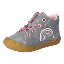 Baby Lauflernschuh "Kally", Pepino BY RICOSTA, Gr. 21, grau, Leder, Schuhe, Babyschuh, Pre Walker mit Stickerei, Gr&ouml;&szlig;enschablone zum Download