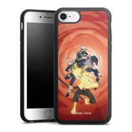 DeinDesign iPhone SE (2020) Handy Gallery Case Handyh&uuml;lle 9H Geh&auml;rtetes Glas R&uuml;ckseite H&uuml;lle Sasuke Sakura Naruto Shippuden Gallery Case