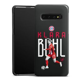 DeinDesign Galaxy S10 Handy Premium Case Smartphone Handyh&uuml;lle Schutzh&uuml;lle gl&auml;nzend Fc Bayern M&uuml;nchen Klara B&uuml;hl Official Licensed Product Premium Case