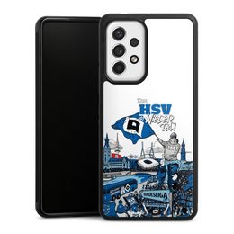 DeinDesign Galaxy A53 5G Handy Gallery Case Handyh&uuml;lle 9H Geh&auml;rtetes Glas R&uuml;ckseite H&uuml;lle Hamburger Sv Official Licensed Product Ascent Gallery Case
