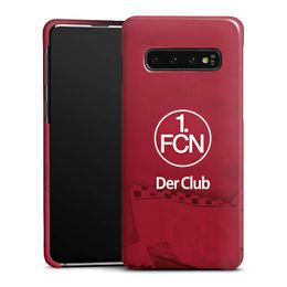 DeinDesign Galaxy S10 Handy Premium Case Smartphone Handyh&uuml;lle Schutzh&uuml;lle gl&auml;nzend Official Licensed Product 1. Fc N&uuml;rnberg Bundesliga Premium Case