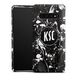 DeinDesign Galaxy S10 Handy Premium Case Smartphone Handyh&uuml;lle Schutzh&uuml;lle gl&auml;nzend Karlsruher Sc Ksc Official Licensed Product Premium Case