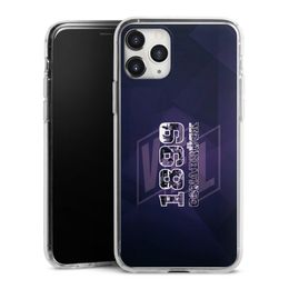 DeinDesign iPhone 11 Pro Max Handy Silikon H&uuml;lle Case transparent Handyh&uuml;lle Vfl Osnabr&uuml;ck Sports Official Licensed Product Silikon Case