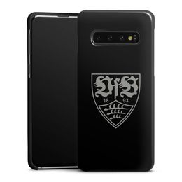 DeinDesign Galaxy S10 Handy Premium Case Smartphone Handyh&uuml;lle Schutzh&uuml;lle gl&auml;nzend Official Licensed Product Vfb Stuttgart Logo Premium Case